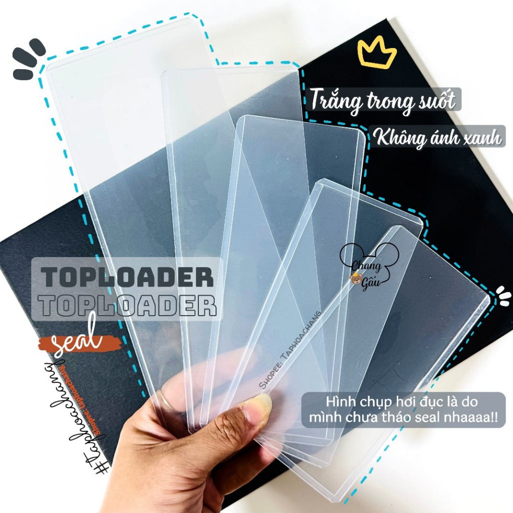 Toploader bảo vệ Vé Laser, Bookmark, Photostrip có seal ~ Toploader dài ...