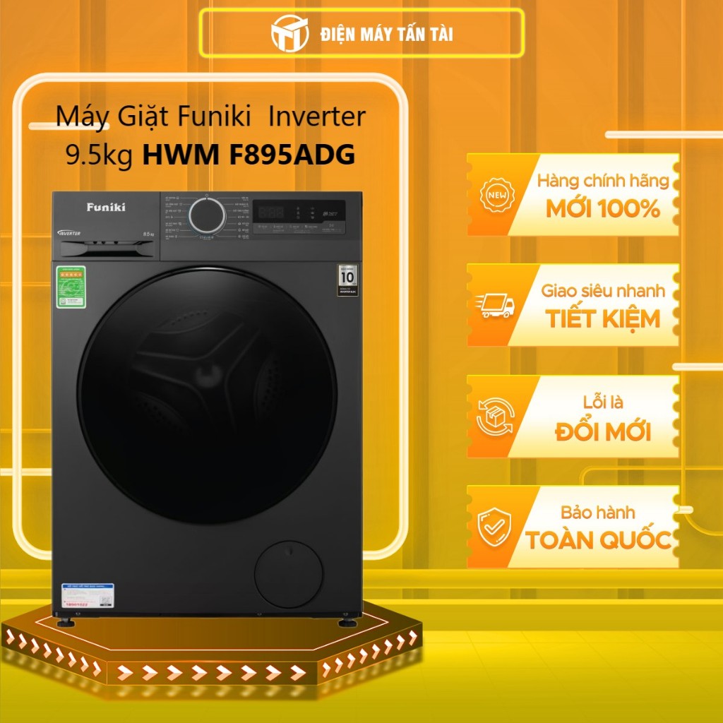 HWM F895ADG - Máy Giặt Lồng Ngang Funiki HWM F895ADG Inverter 9.5kg - GIAO TOÀN QUỐC | Shopee ...