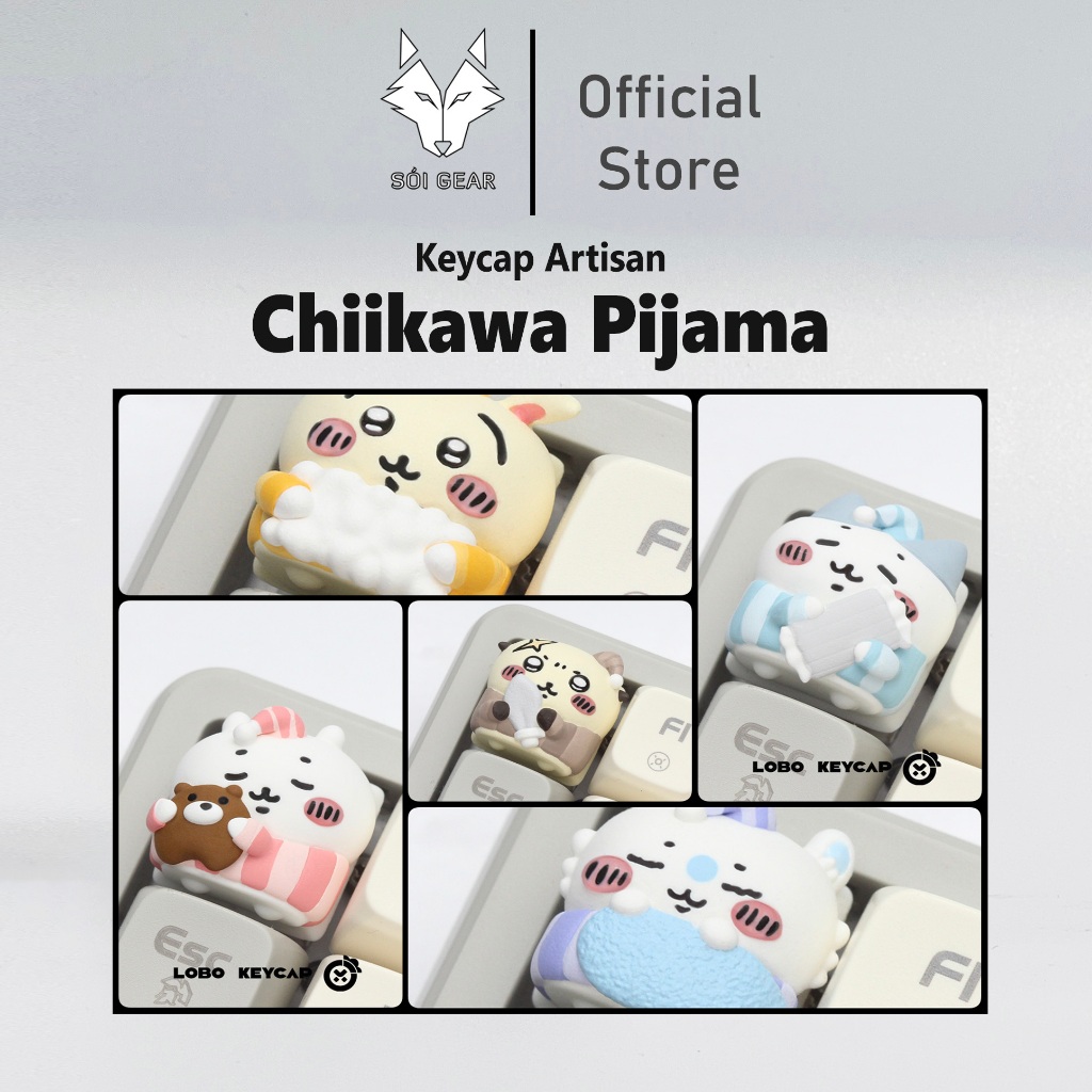 [HỎA TỐC HN - HCM] Keycap Artisan Chiikawa Pijama | Keycap Custom Bàn ...
