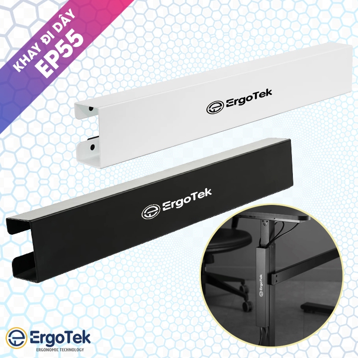 Khay Đi Dây Điện - HDMI - VGA ErgoTek EP55 - Máng Chạy Dây Gọn Gàng - Nam Châm Hít Trên Kim Loại ...