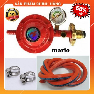 Van Dây gas MARIO MR-688H,có đồng đồng hồ đo áp suất -van điều áp an ...