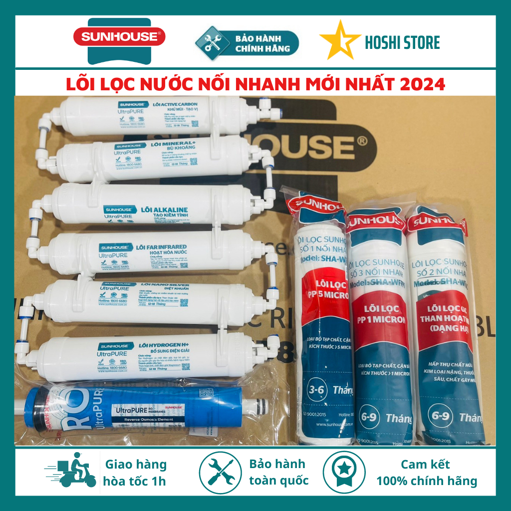 [MỚI NHẤT 2024] Bộ lõi lọc chức năng nối nhanh chính hãng Sunhouse ...