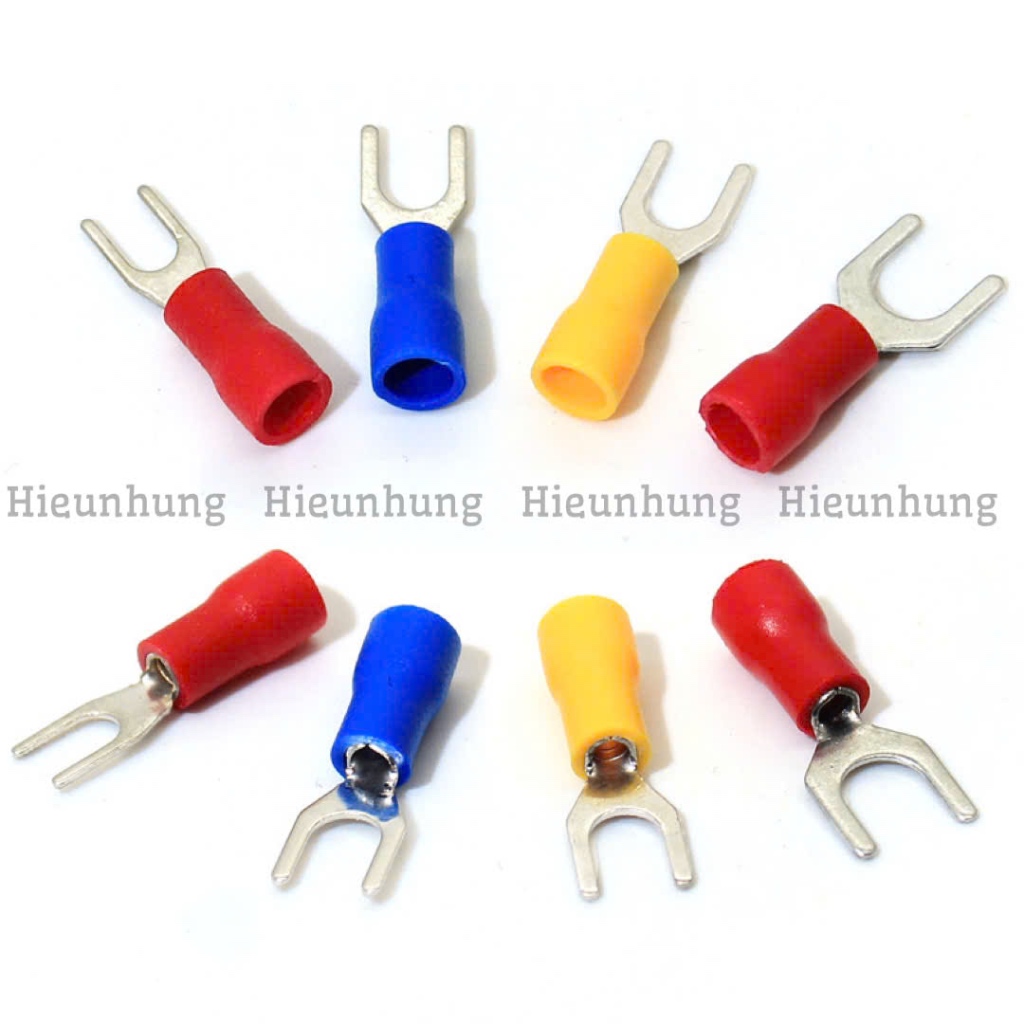 Đầu cos chỉa, đầu cos chữ y bọc nhựa cách điện (túi 100c) | Shopee Việt Nam