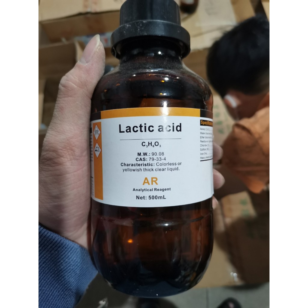 Chất lactic acid 90% chai 500ml CAS 79-33-4 C3H6O3 axit lactic | Shopee ...