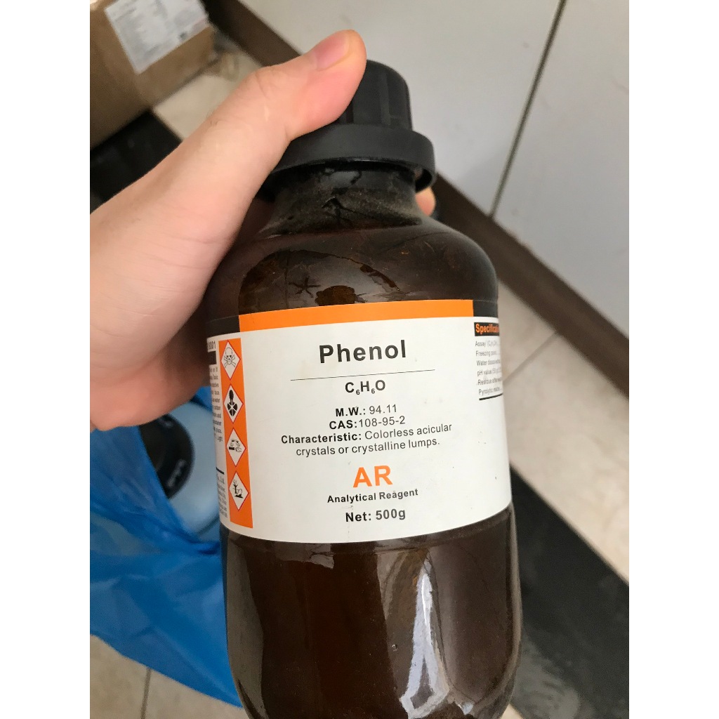 Chất Phenol hãng Zhanyun CAS 108-95-2 C6H6O chai 500g | Shopee Việt Nam