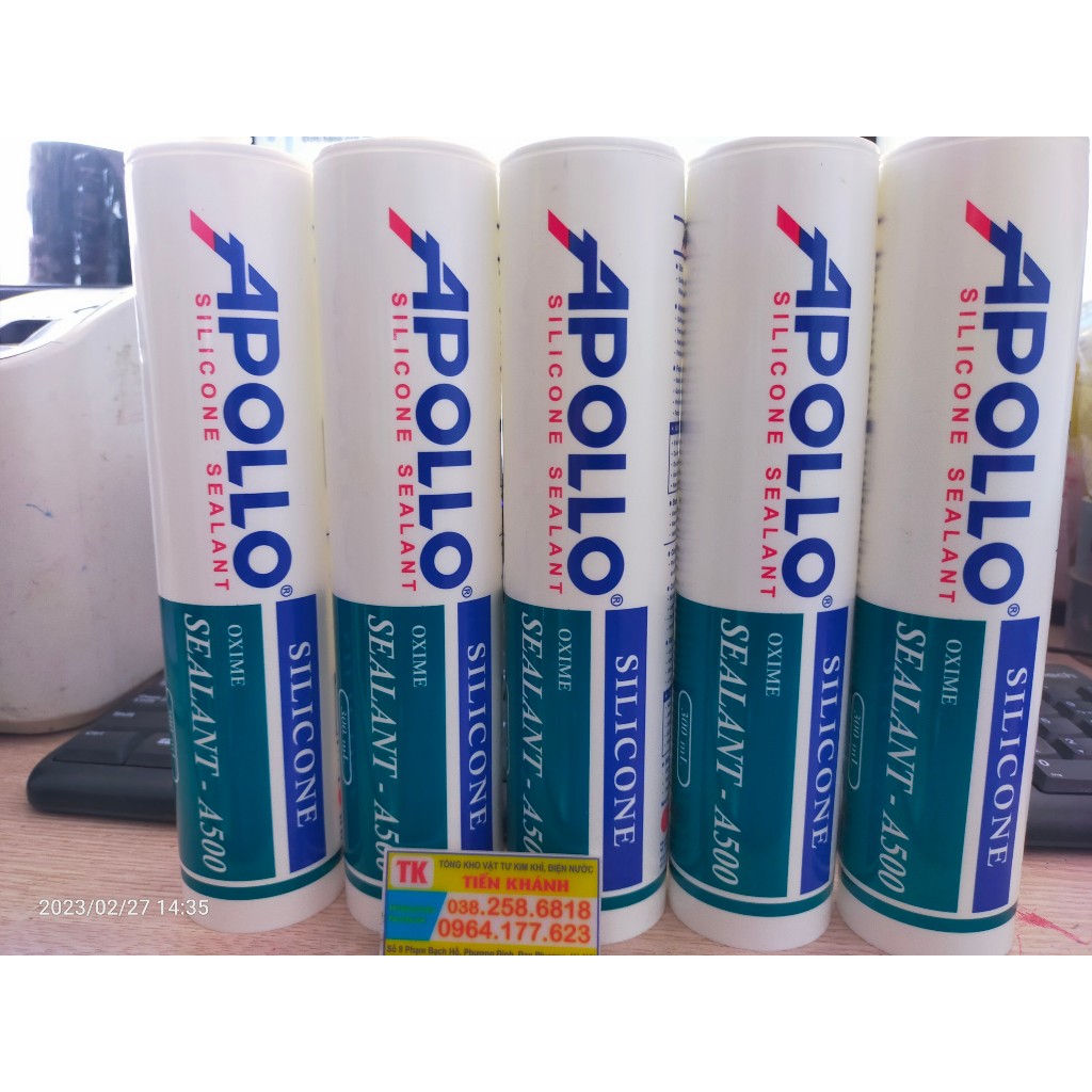 [1 THÙNG KEO 25 CHAI] Keo silicon apolo 500, a300, a200, a100 Trắng Sữa ...
