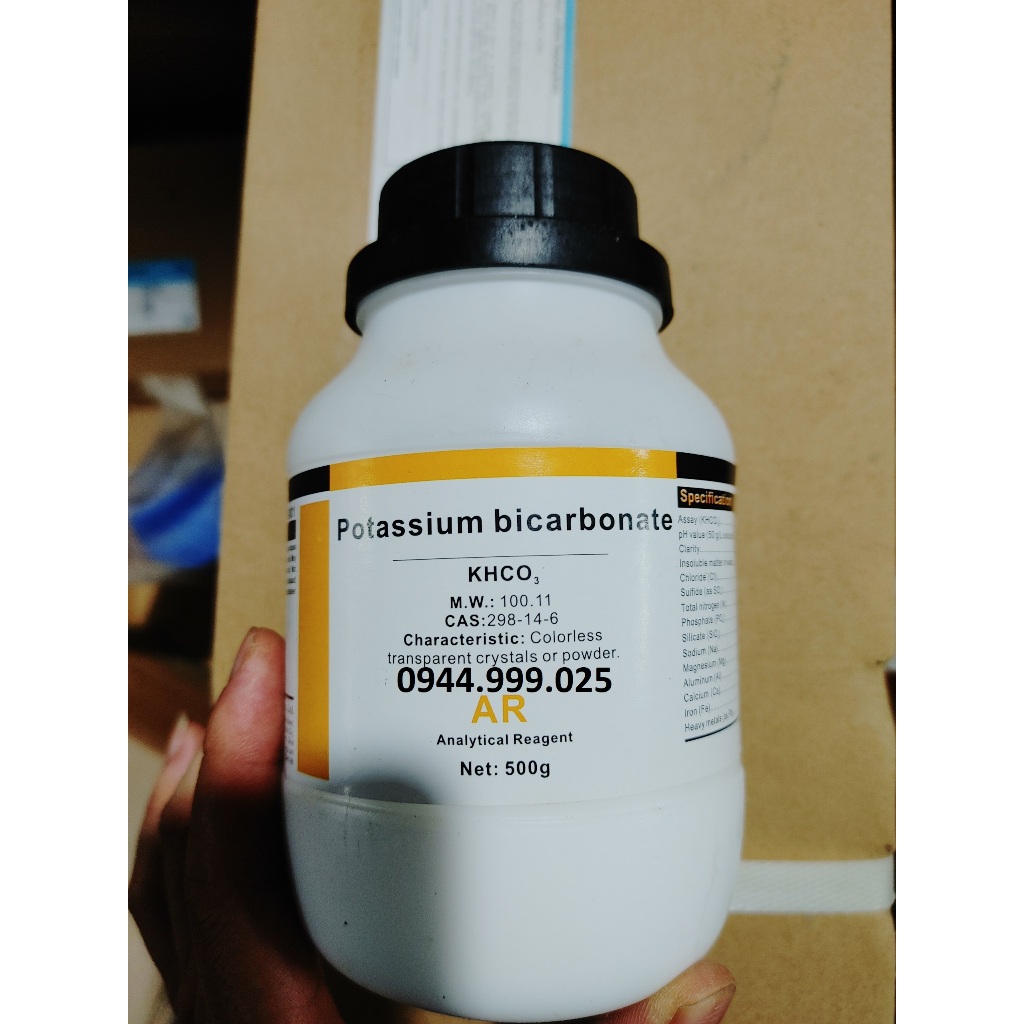 Bột KHCO3 lọ 500g CAS 298-14-6 99.5% | Shopee Việt Nam