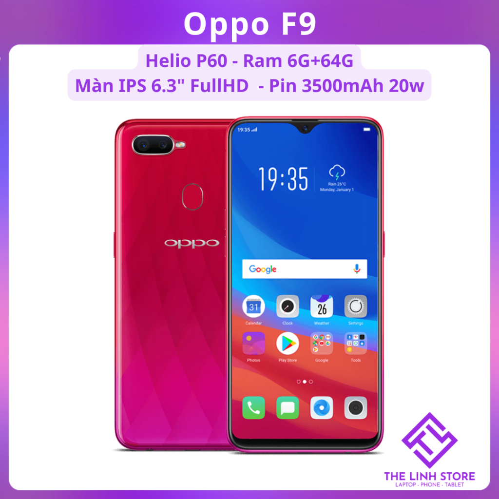 Điện thoại Oppo F9 bản Quốc tế màn 6.3 inch FHD - Helio P60 ram 4G 128G | Shopee Việt Nam