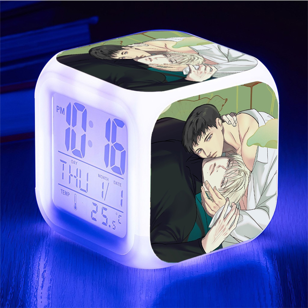 Đồng hồ báo thức để bàn BACKLIGHT BL boylove chibi đèn LED đổi màu tiện ...