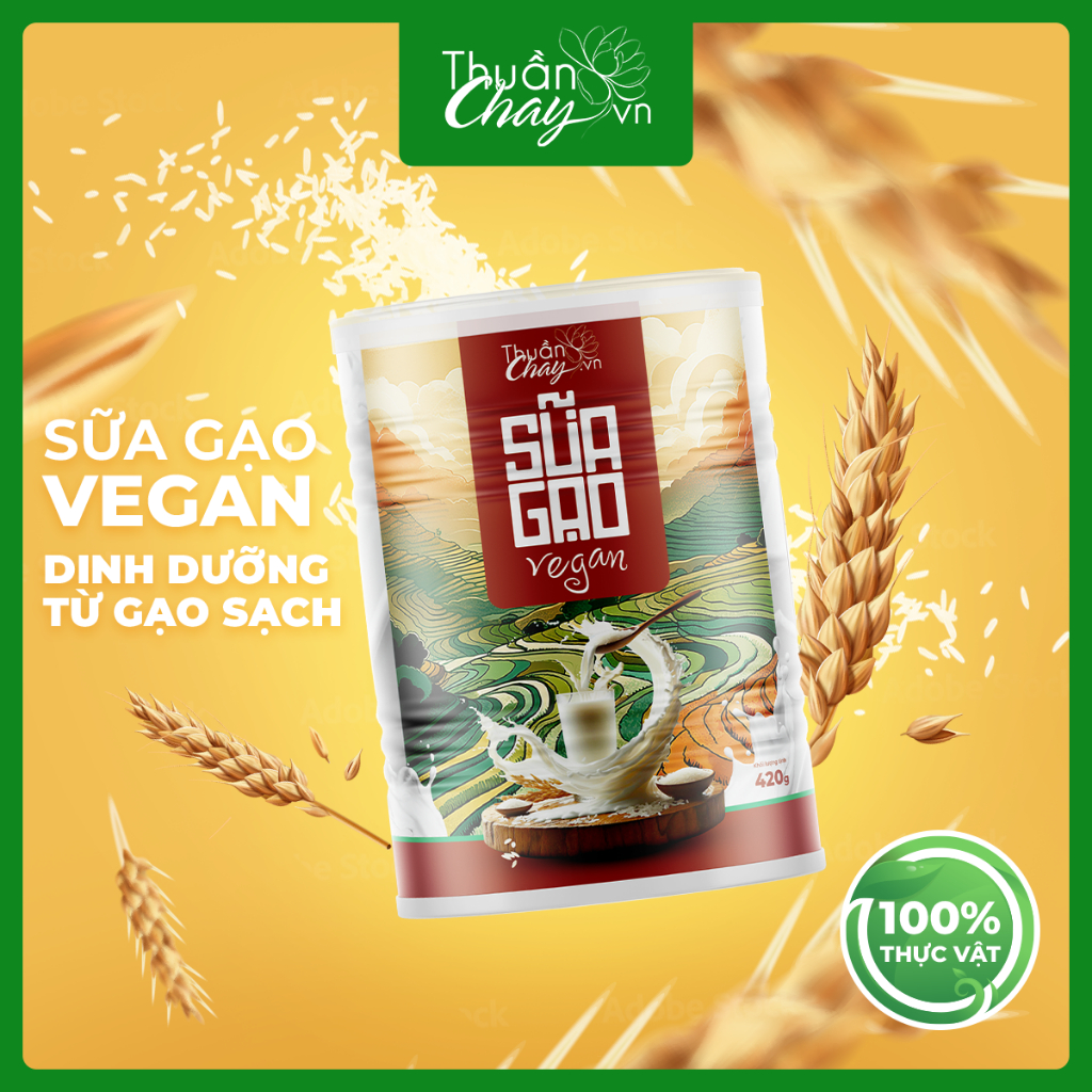 Sữa Gạo Vegan - 420g - Cung Cấp Năng Lượng, Bổ Sung Vitamin E | Shopee Việt Nam