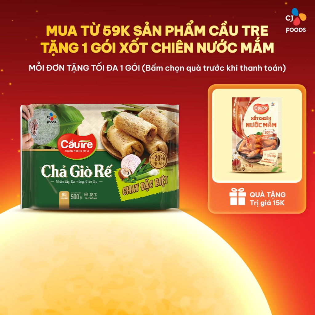 [Đơn từ 59k tặng Xốt kho mới] Chả giò Rế Cầu Tre - Chả giò chay 500g (Thực phẩm Chay) | Shopee ...