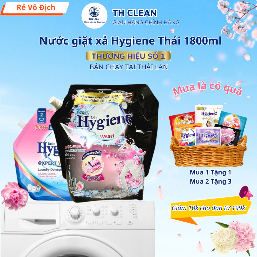 Nước giặt xả Hygiene Expert Wash, Nước giặt Hygiene Thái Lan 2in1, lưu hương lâu kết hợp xả vải ...