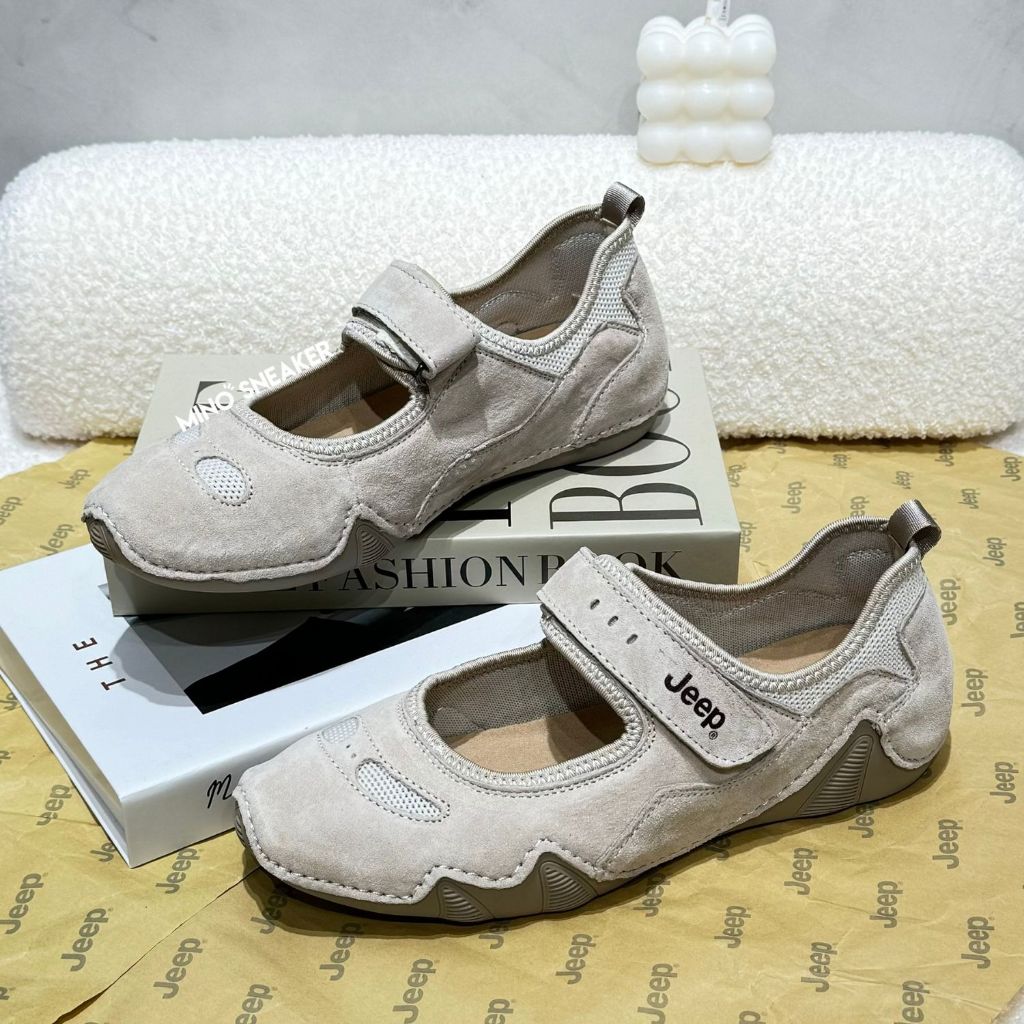 [SẴN AUT 100%] Giày Jeep Mary Janes Beige (PXL231WAS575) | Shopee Việt Nam