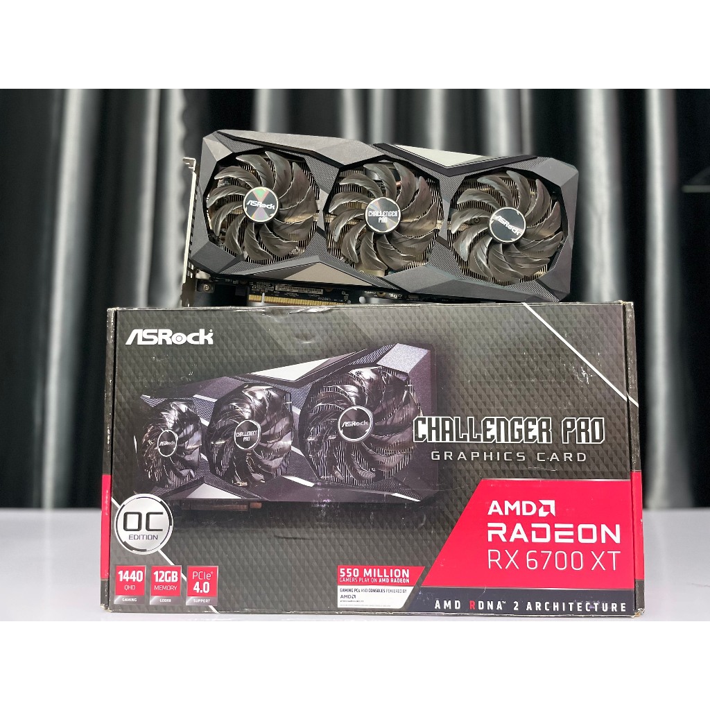 Card màn hình ASROCK RX 6700 XT Challenger Pro 12GB OC | Shopee Việt Nam