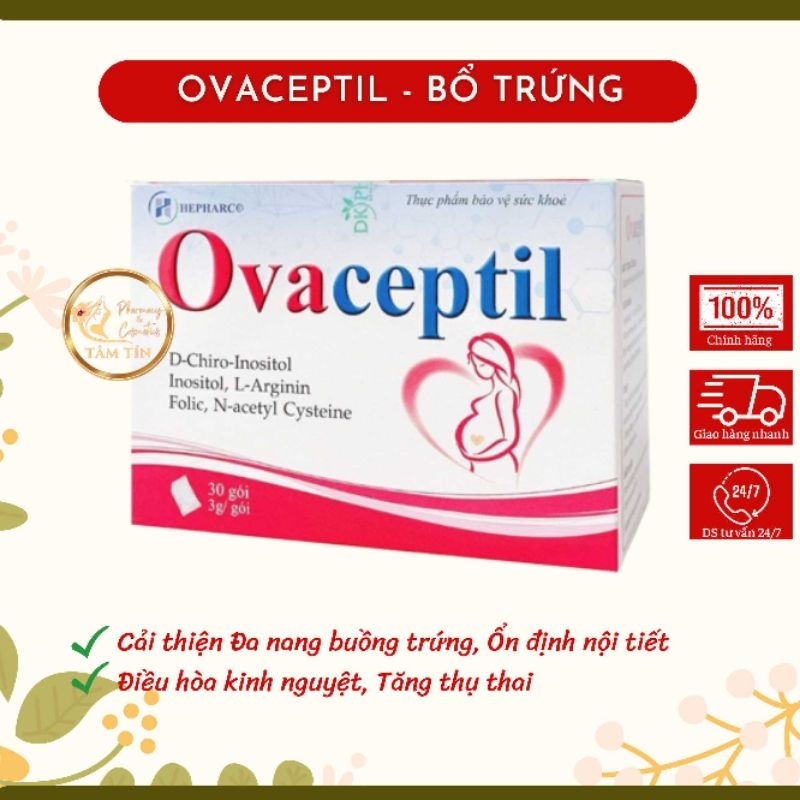 Ovaceptil bổ trứng, hỗ trợ buồng trứng đa nang, tăng thụ thai | Shopee ...