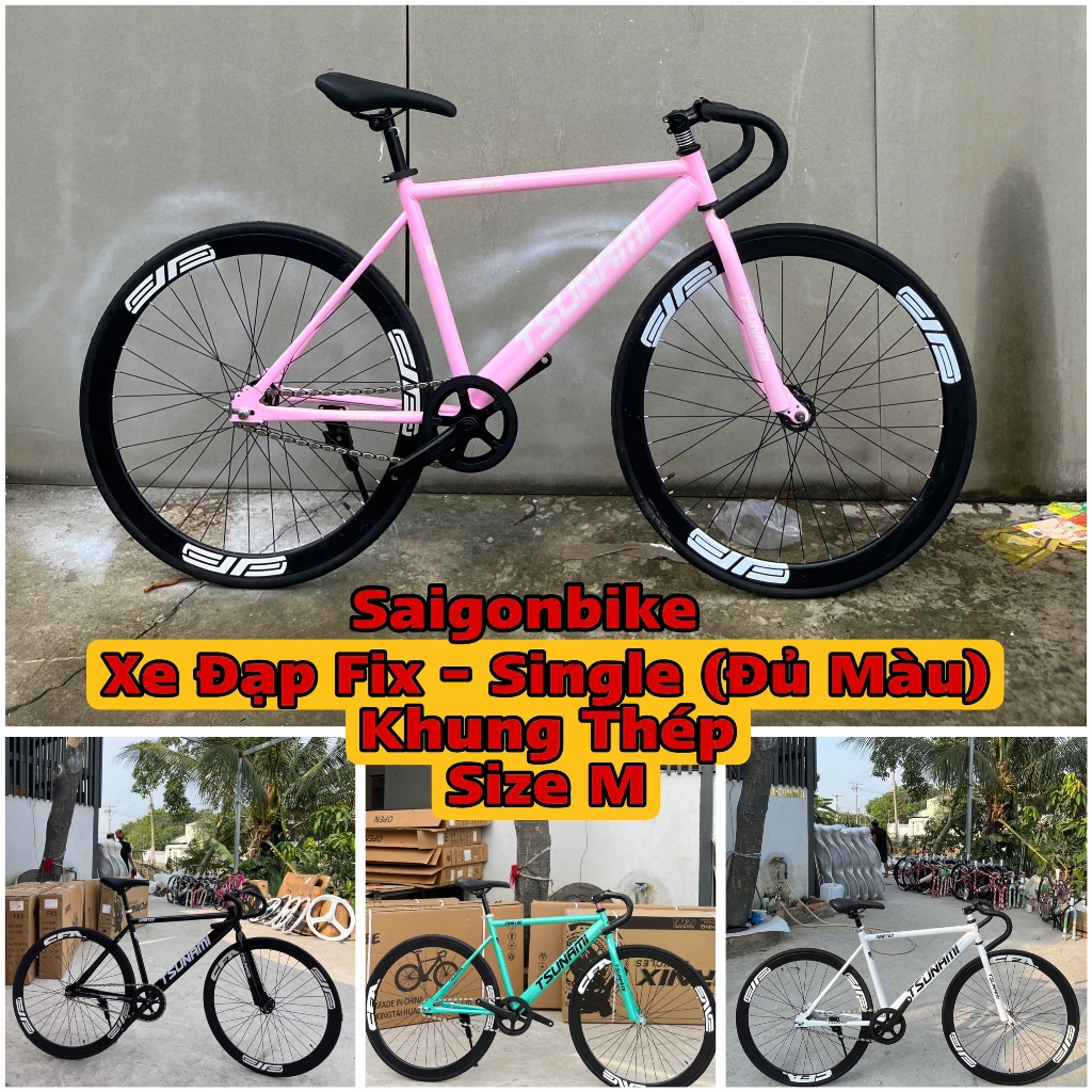 Xe Đạp Thể Thao Fixed Gear Và Single Tsu SMN100 Khung Thép Size M Dành ...