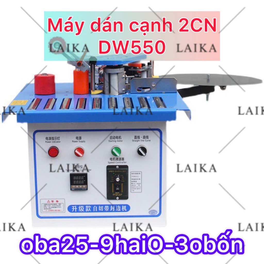 Máy dán cạnh DW550 ( ĐA CHỨC NĂNG DÁN THẲNG, CONG, TRÒN, VÁT 45 ĐỘ ...