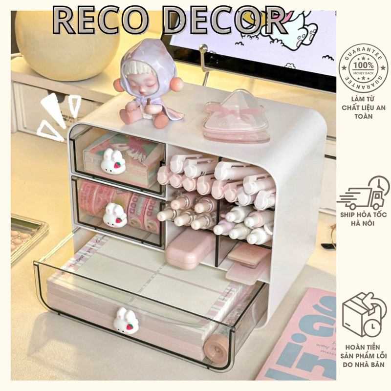 Tủ Mini Thỏ Vuông Đựng Bút Cute Trang Trí Bàn Học Decor RECO | Shopee ...