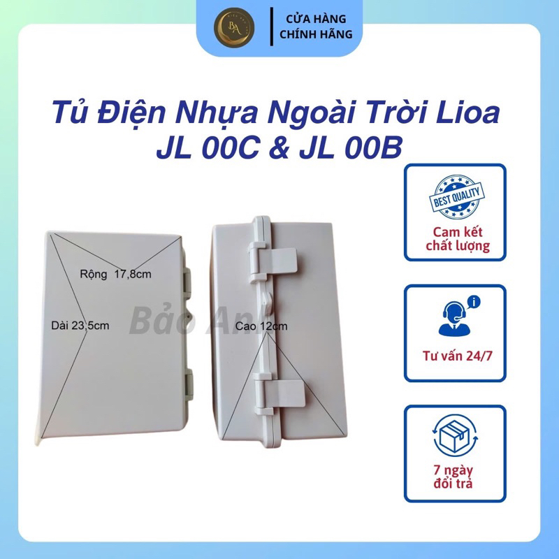 Tủ điện nhựa ngoài trời Lioa JL 00C (loại lớn) & JL 00B (loại nhỏ) Tủ điện chống nước | Shopee ...