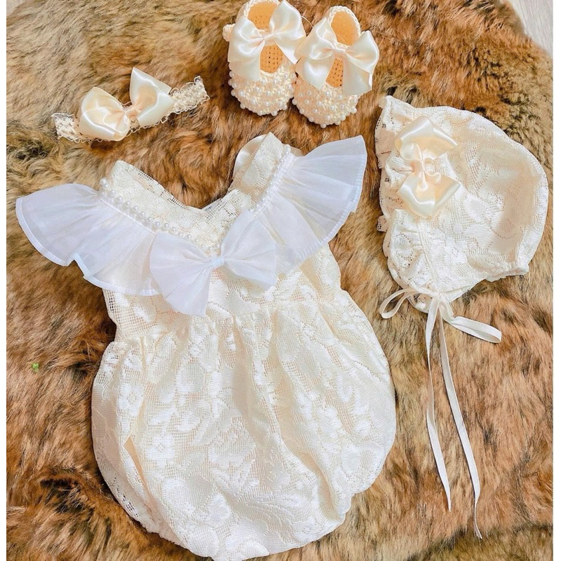 M2-Set body đầy tháng kèm giày,Váy Bé Gái Thiết Kế Chất Mát, Đầm Em Bé ...