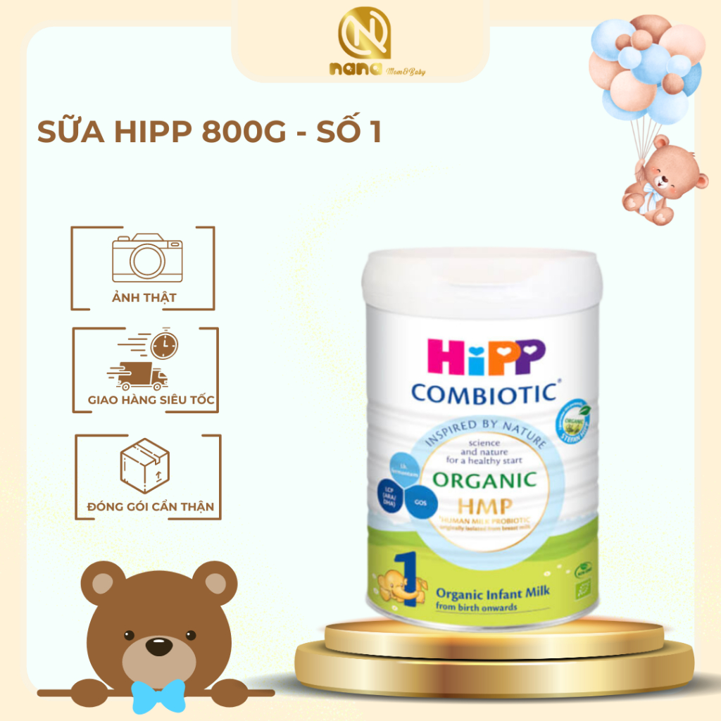 SỮA HiPP ĐỦ SỐ ORGANIC COMBIOTIC 800g CHÍNH HÃNG DATE XA | Shopee Việt Nam