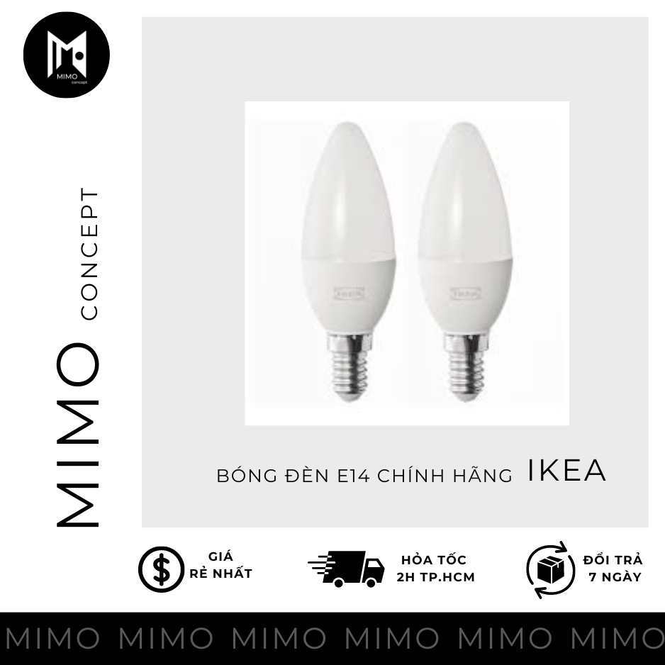 BÓNG ĐÈN LED E14 CHÍNH HÃNG IKEA | Shopee Việt Nam