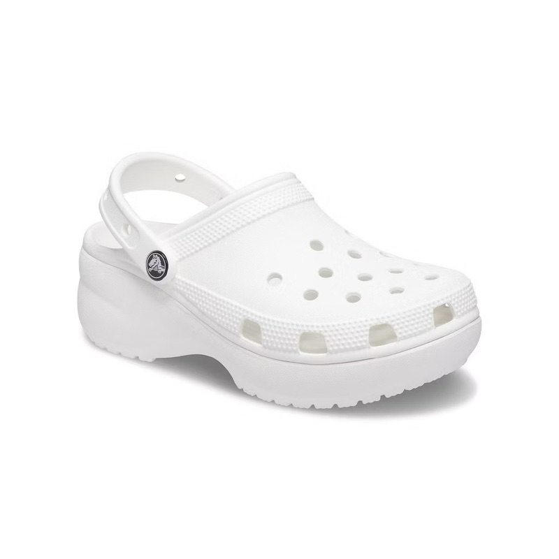sục crocs log platform màu trắng | Shopee Việt Nam