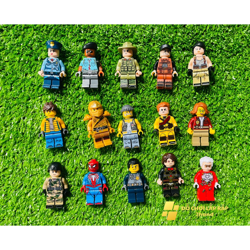 ĐỒ CHƠI LẮP RÁP - COMBO 5 mô hình nhân vật minifigures: ninja, city ...