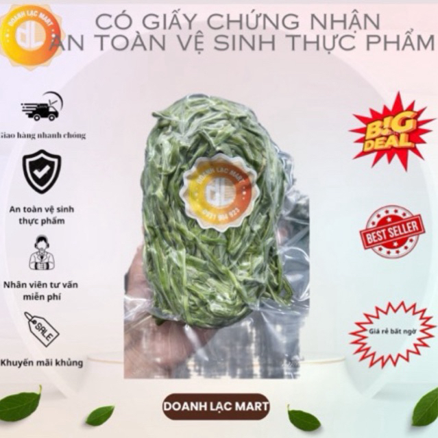 [Loại đẹp] Rau Tiến Vua khô, xanh non (có hút chân ko) / Rau cần biển ...