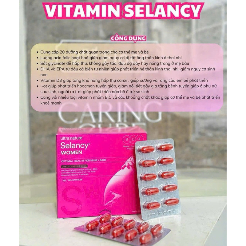 [ Nhập khẩu hộp 100viên dùng 3 tháng hơn] Vitamin Selancy Women 100viên ...