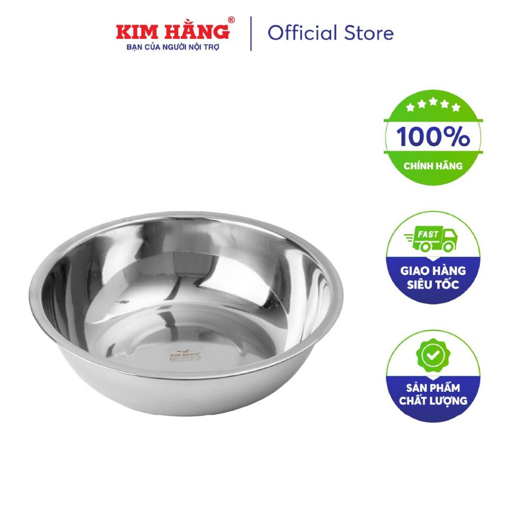 Thau inox cao cấp chính hãng Kim Hằng size 40-64cm | Shopee Việt Nam