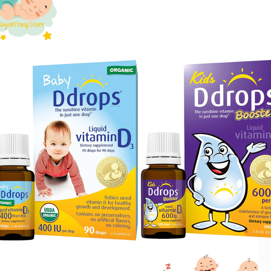Baby Ddrops Vitamin D3 ddrop cho bé 90 giọt của Mỹ | Shopee Việt Nam