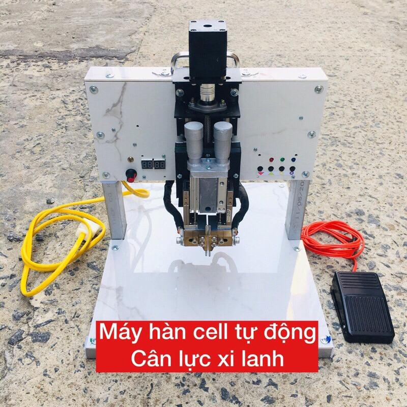 Máy hàn cell pin tự động, pin 18650 26650 có cân lực, điện 220V mua về ...