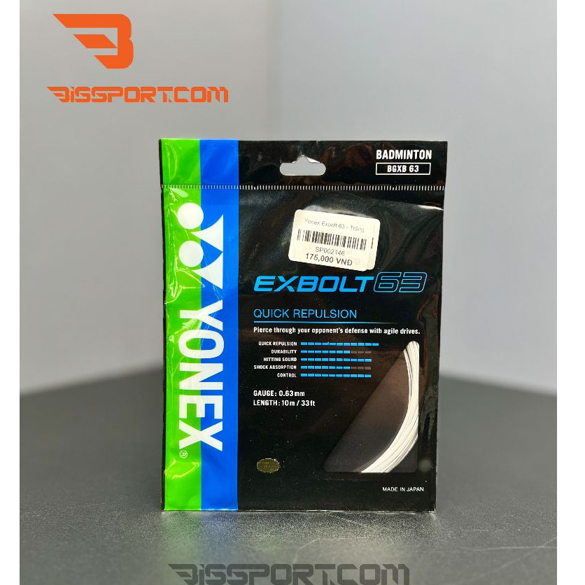 Cước Căng Vợt Cầu Lông Chính Hãng Yonex Exbolt 63 / Exbolt 65 / Exbolt ...