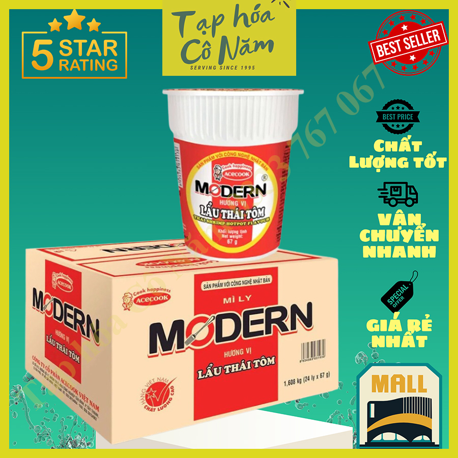 Mì Ly Modern Lẩu Thái Tôm - Mỳ ly 65g | Shopee Việt Nam