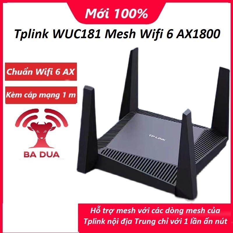 Bộ Phát Wifi Mesh Wifi 6 Tplink TP-Link WUC181 AX1800 | Shopee Việt Nam