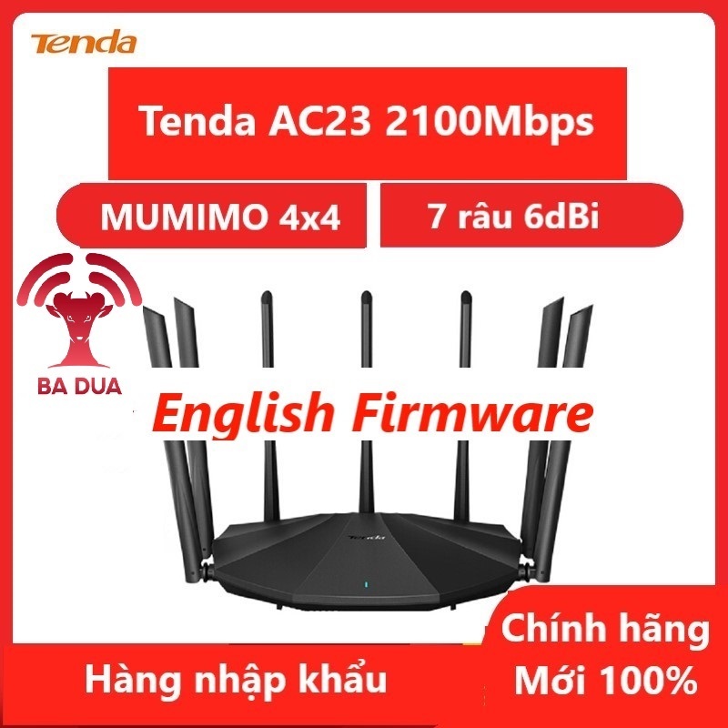 Bộ Phát Wifi Router Wifi Gigabit Tenda AC23 AC2100Mbps | Shopee Việt Nam