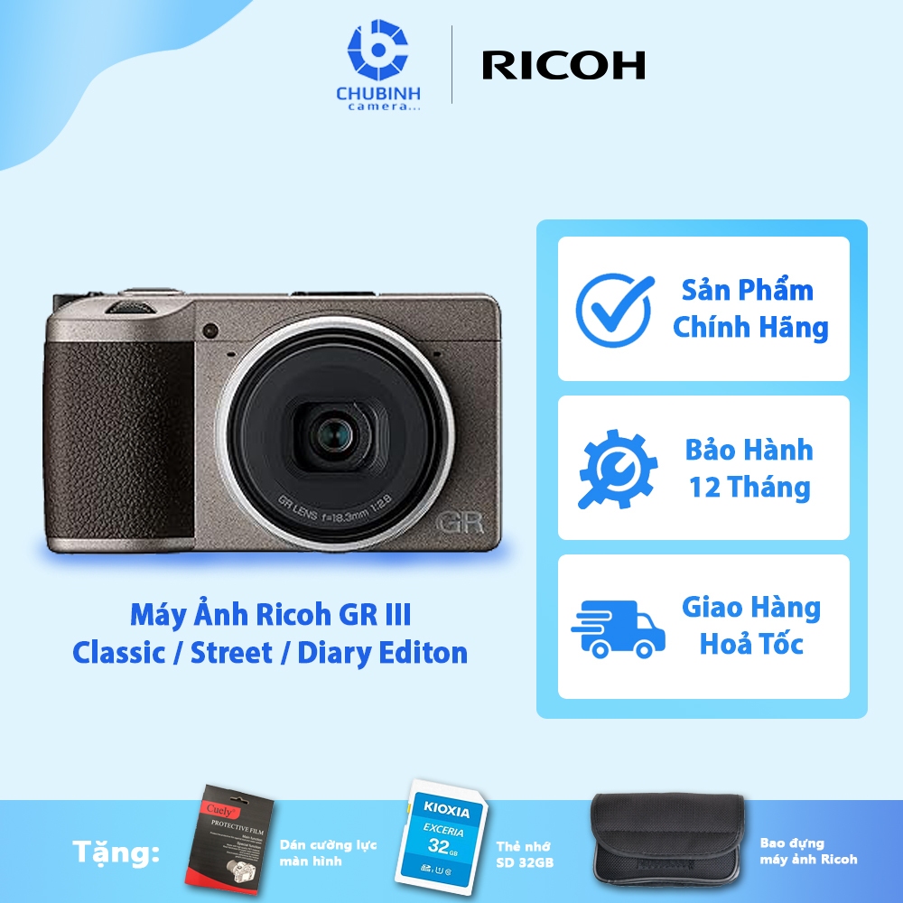 Máy Ảnh Ricoh GR3 | GR III | GRIII Street | GRIII Diary Edition - Chính ...