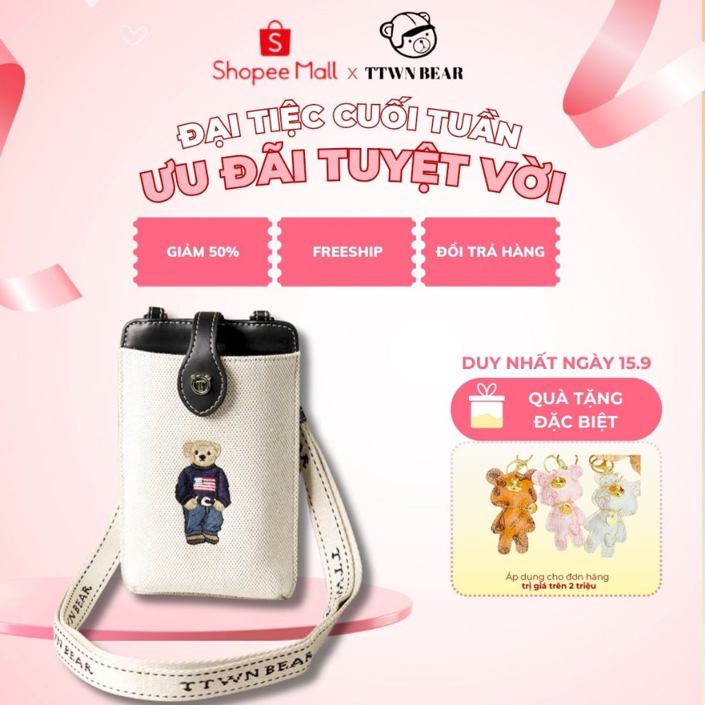 Túi điện thoại TTWN&GUOO BEAR TT2349 chính hãng Phonebag đeo chéo ...