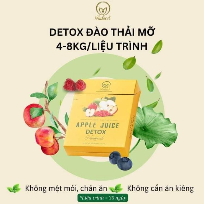 Giảm cân Rubiss detox nước dứa chanh leo, rubiss detox giảm cân an toàn ...