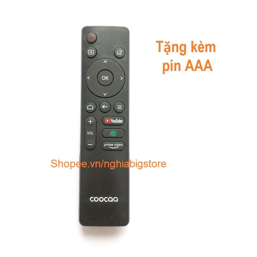 Remote Điều Khiển Tivi Coocaa Internet Smart TV Youtube Kèm Pin AAA ...