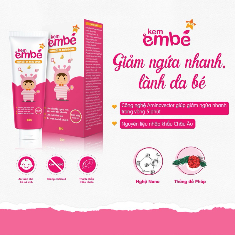 Kem EmBé - Hết mẩn ngứa, giảm viêm hiệu quả / kem nẻ em bé dưỡng ẩm ...