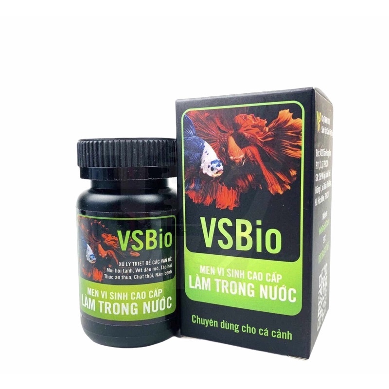 Men vi sinh Vsbio làm trong nước bể cá 80g, vi sinh vs bio | Shopee ...