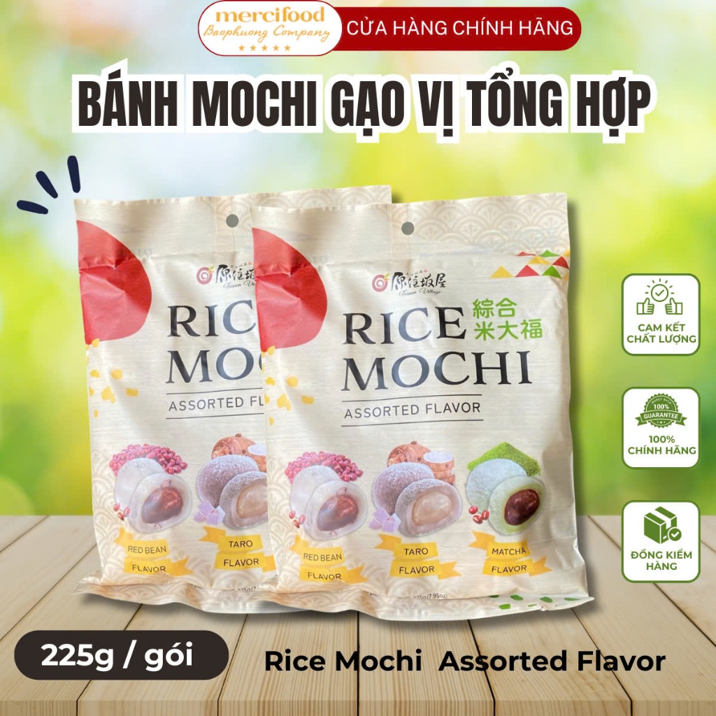 Mochi Rice Assorted Flavor - Bánh mochi gạo vị tổng hợp 225g. | Shopee ...