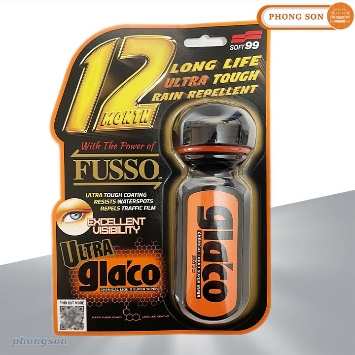 Ultra Glaco Soft99 Nano phủ chống bám nước kính xe ôtô khi đi trong trời mưa | Shopee Việt Nam