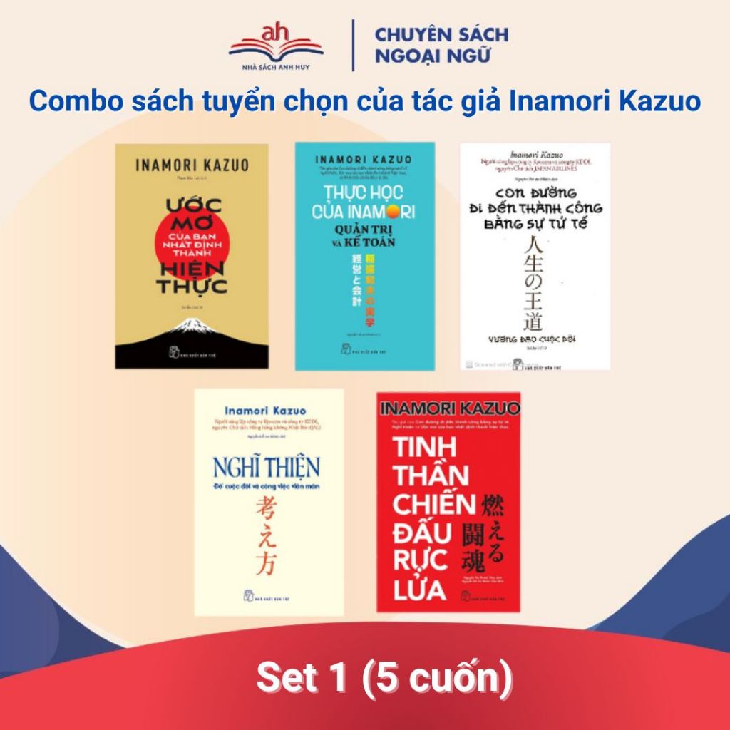 Sách - Combo sách tuyển chọn của tác giả Inamori Kazuo | Shopee Việt Nam