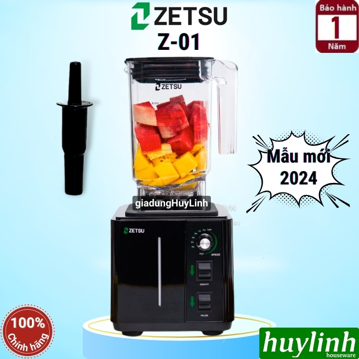 Máy xay sinh tố công nghiệp Zetsu Z01 - công suât 1660W - Dung tích 1.8 ...
