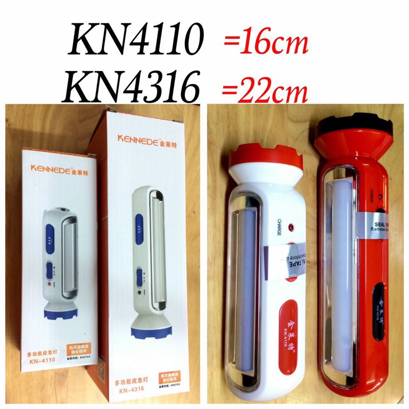 Đèn tích điện để bàn siêu sáng KENNEDE KN - 4110-4316 . Đèn pin 2 in 1 ...