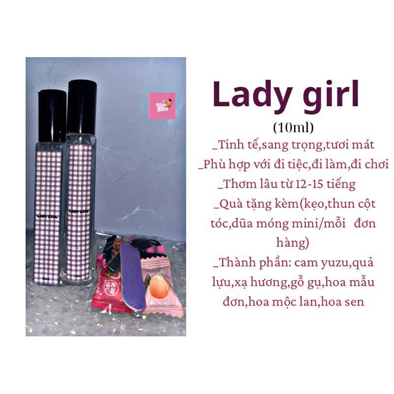 Nước hoa nữ 10ml mùi Lady Girl | Shopee Việt Nam