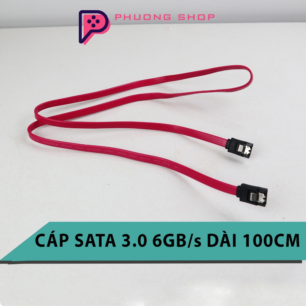 Dây cáp sata 3.0 tốc độ cao 6GB/s dài 100cm, Cable Sata 1m | Shopee ...